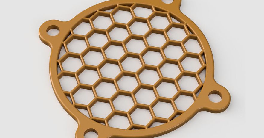 40mm Hexagon Fan Guard by Pyrex | Download free STL model | Printables.com
