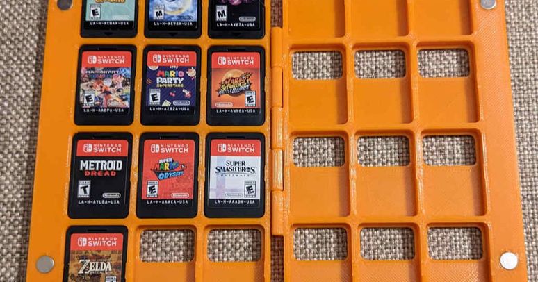 Foldable Nintendo Switch Game Case with magnetic closure by yodakubota ...