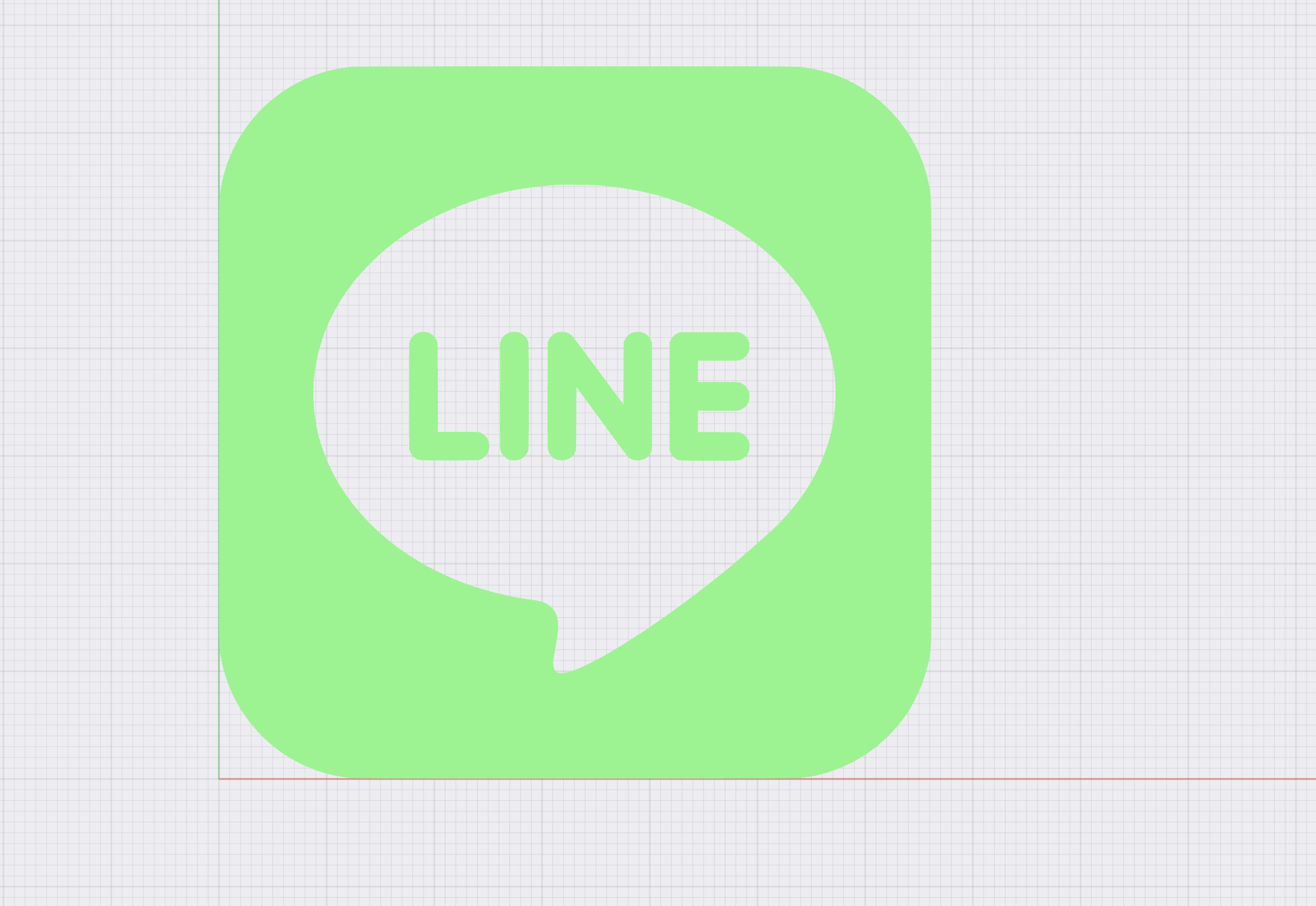 Line Messenger Logo by ToxicMaxi | Download free STL model | Printables.com