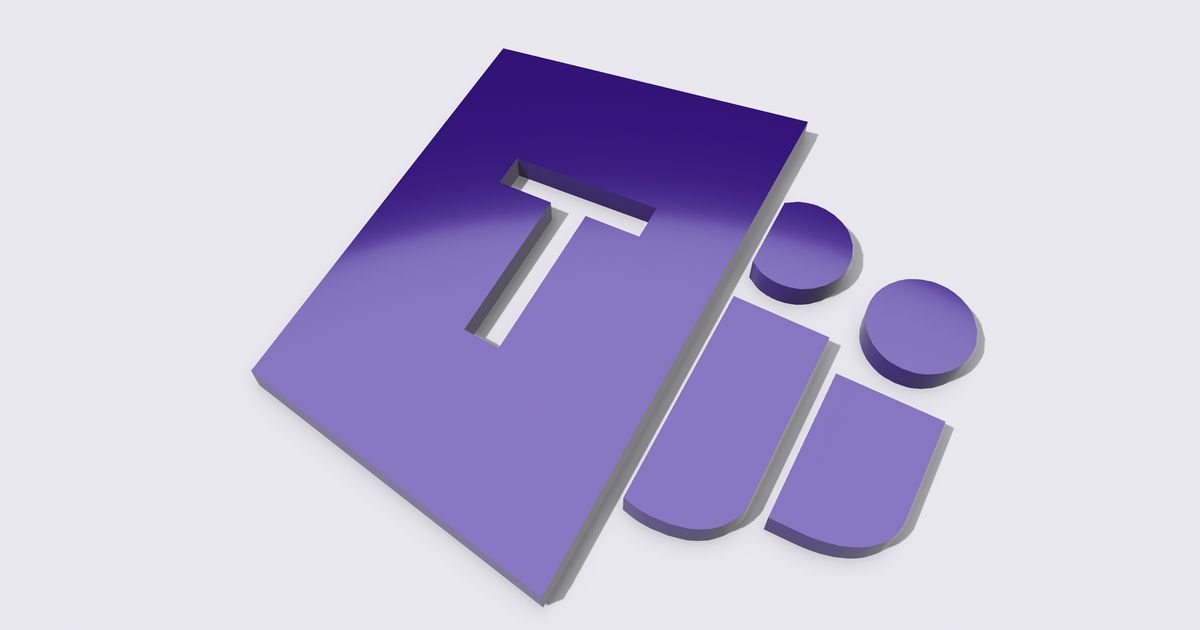 Microsoft Teams Logo by ToxicMaxi | Download free STL model ...
