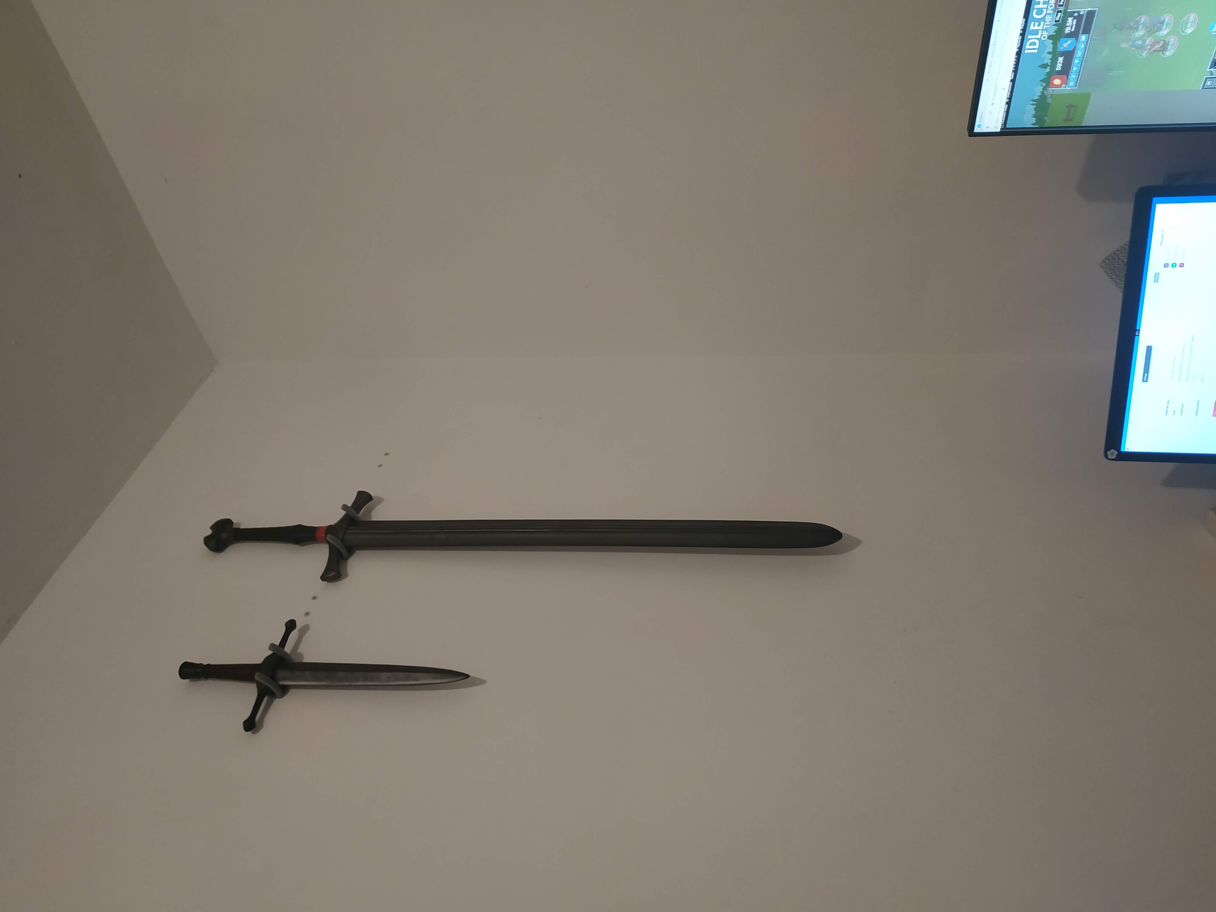 Larp weapon wall hangers by LeorY | Download free STL model ...