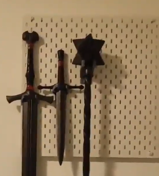 Larp weapon holders for IKEA skadis by LeorY | Download free STL model ...