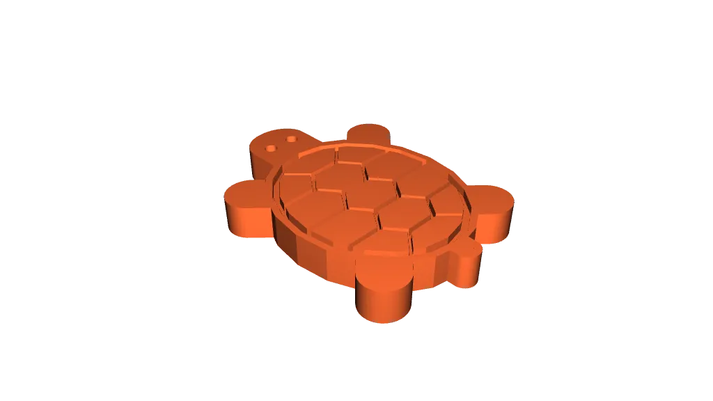 Tiny Flat Turtle by herni_zidle | Download free STL model | Printables.com