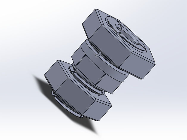 Self-centering tapered-thread Z-axis coupling 8/5 mm by Estep ...