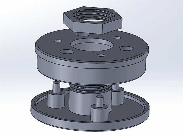 Silicone damping feet with adjustable height. Geeetech A10, Creality ...