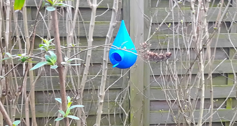 Rain Drop Bird House with Rain Shield by Renba | Download free STL ...
