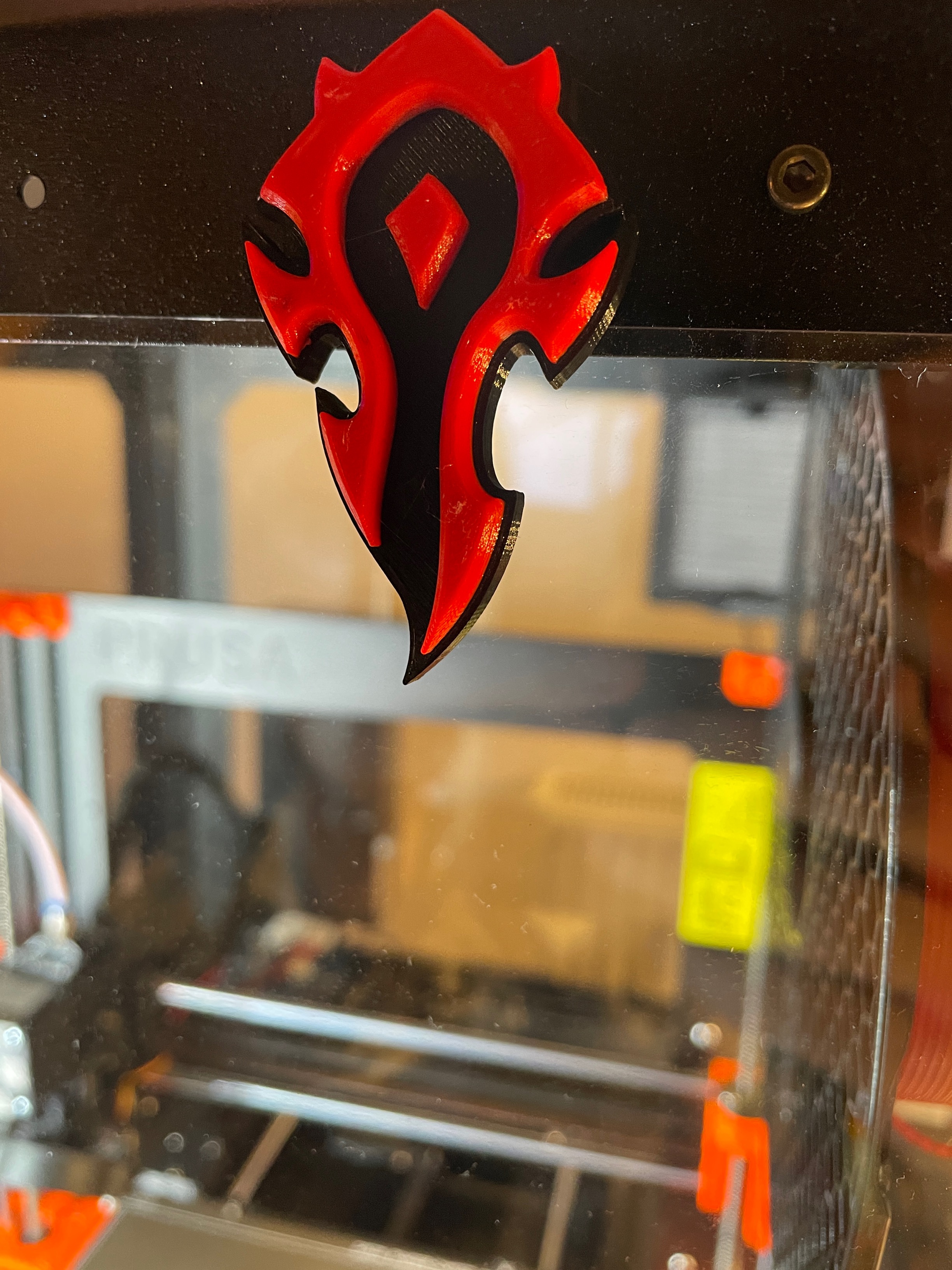 WoW Horde logo, 2 colors and 3 magnets by Sesketh | Download free STL ...