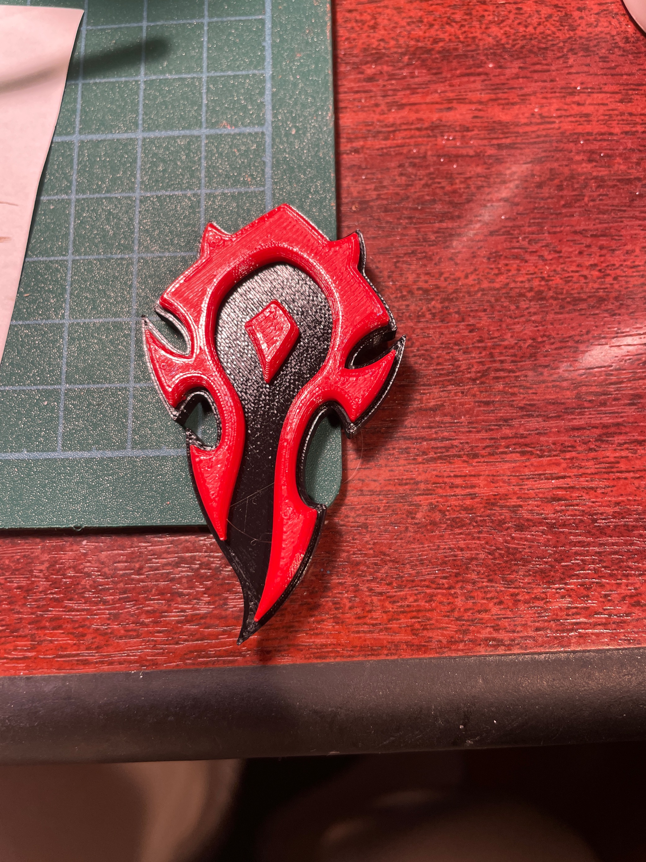 WoW Horde logo, 2 colors and 3 magnets by Sesketh | Download free STL ...