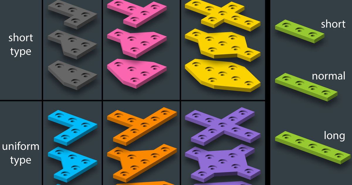 Customizable Plate Bracket for Aluminium Extrusion Profiles (Misumi ...