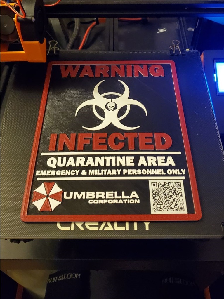 Umbrella Corp Infected Warning by bsspewer | Download free STL model ...