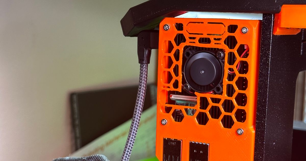 Raspberry Pi4 case for Prusa MK3S+ with DSI opening Shorted for LED ...