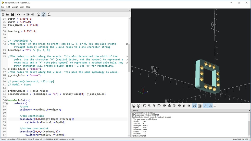 Super Customizable Lego Technic Beam by Christopher Litsinger ...