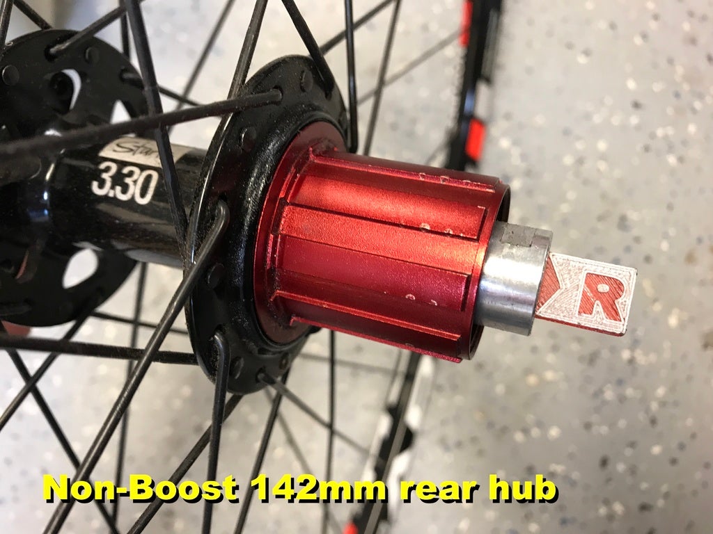 Bicycle thru-axle hub measuring stick by cmh | Download free STL model ...