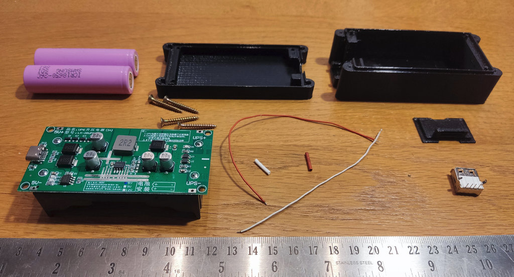 5V UPS based on LX-2BUPS module by devlab | Download free STL model ...