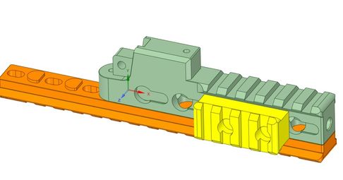 AUG Keymod Underbarrel Railsystem_V3 (new from scratch) by Camikatze ...