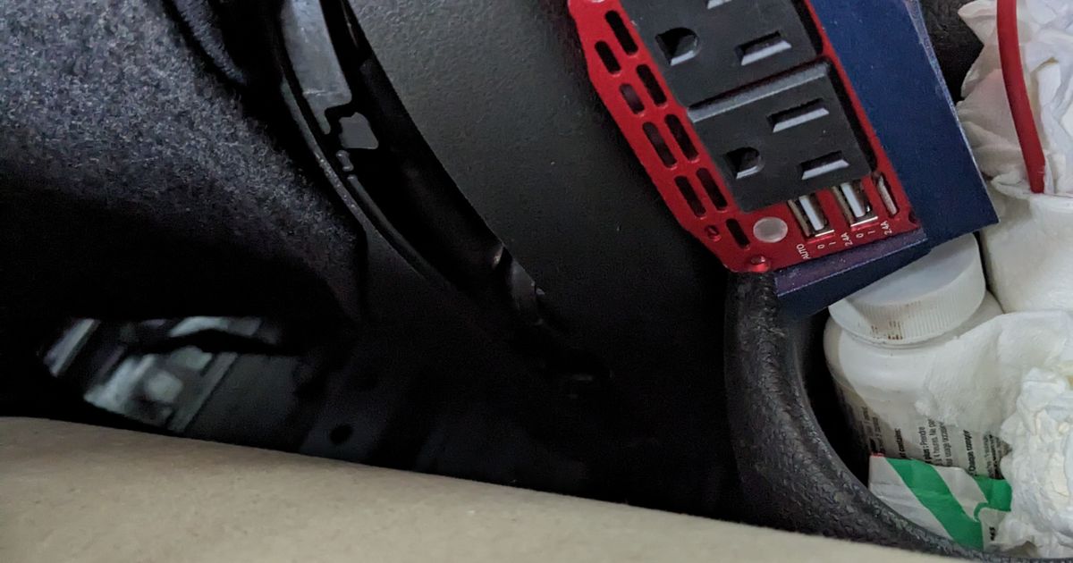 Red inverter holder by Phaeton Industries | Download free STL model ...