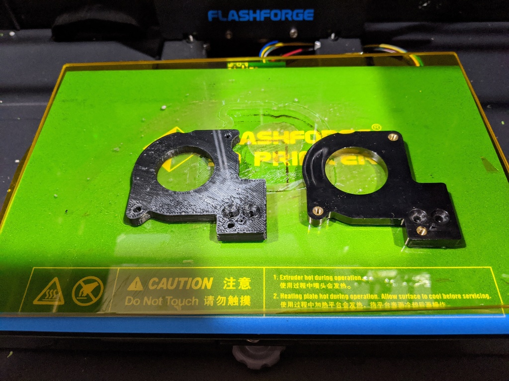 Flashforge Creator Pro Bondtech Compatible Fan Mount Plate by Corpulent ...