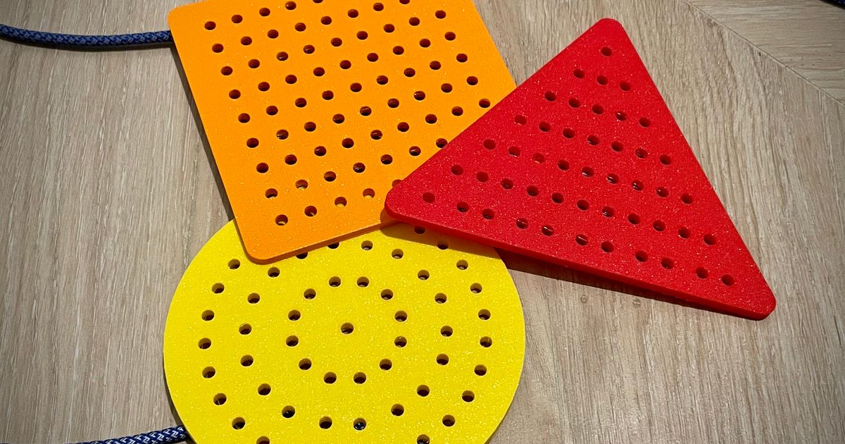 Game for children Geometric shapes and thread by Alessiodral | Download ...