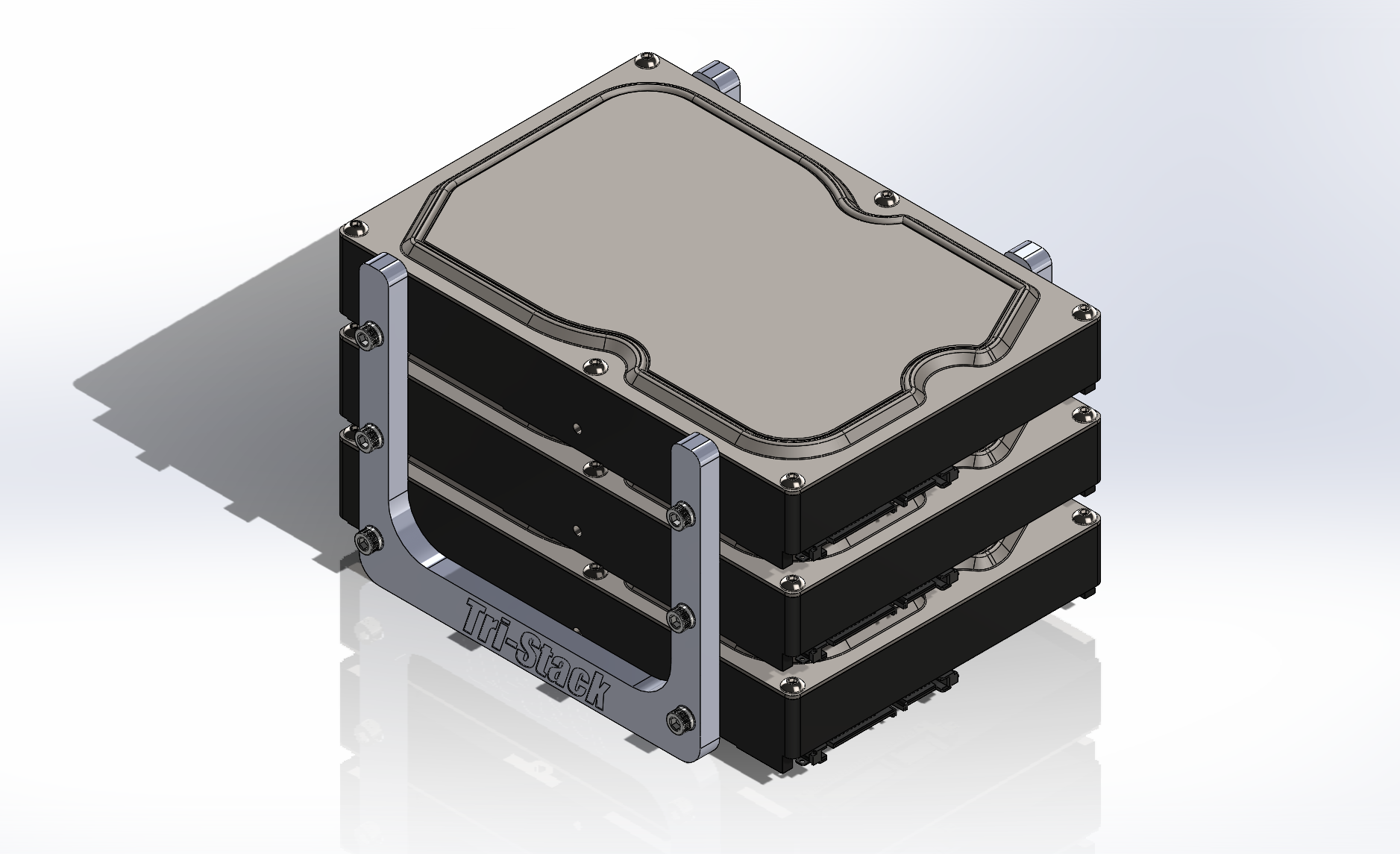 3.5" HDD Bracket | Minimalistic Stack by jordanmiller41 | Download free ...