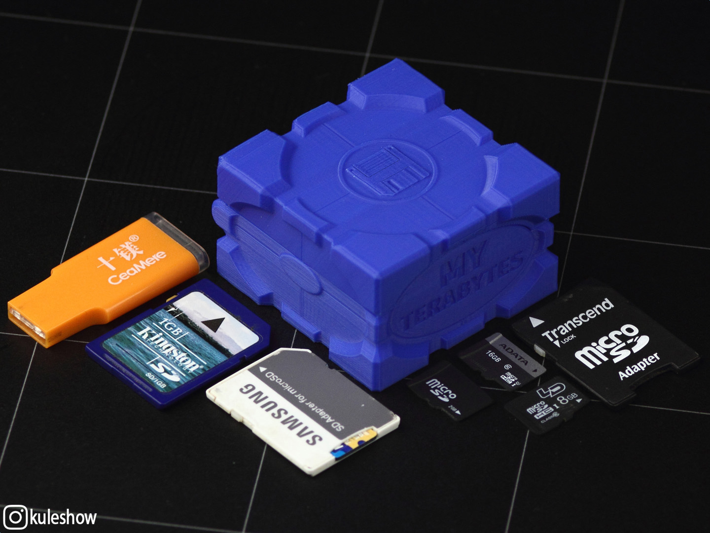 MicroSD Card holder My Terabytes by bigovereasy | Download free STL ...