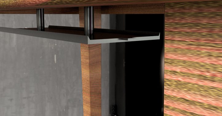 modular cable tray for desks by Corruto | Download free STL model ...