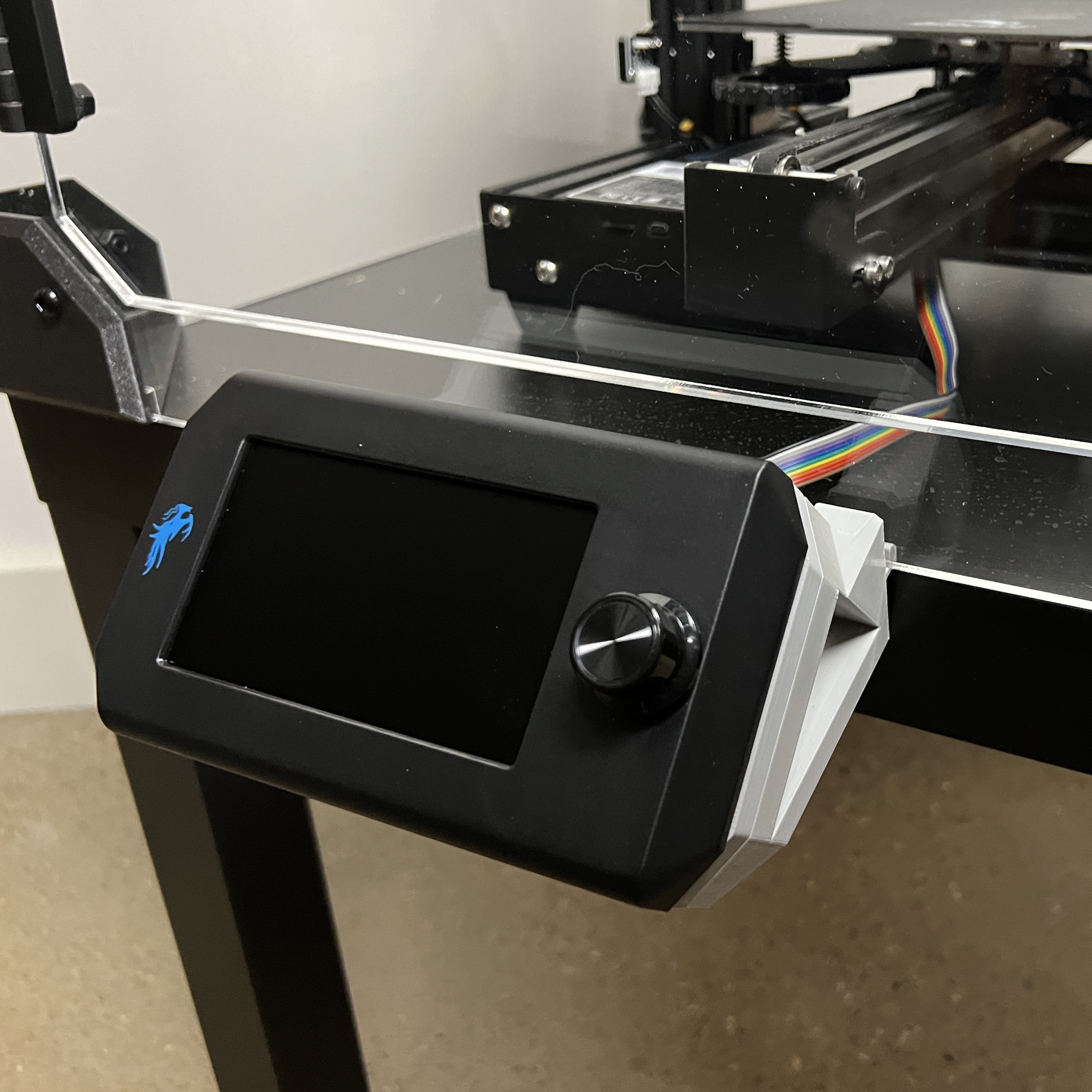 Ender 3 S1 & Ender 3 V2 Stock LCD Screen Mount (Customizable) by 3D ...