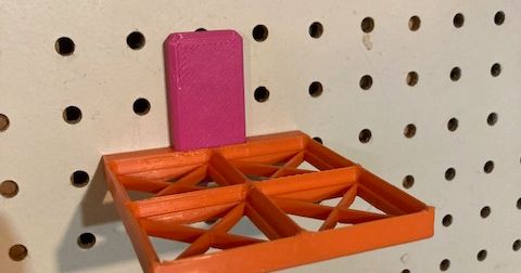 Pegboard Gridfinity clip-in 2x2 base by middleagedspread | Download free STL model | Printables.com