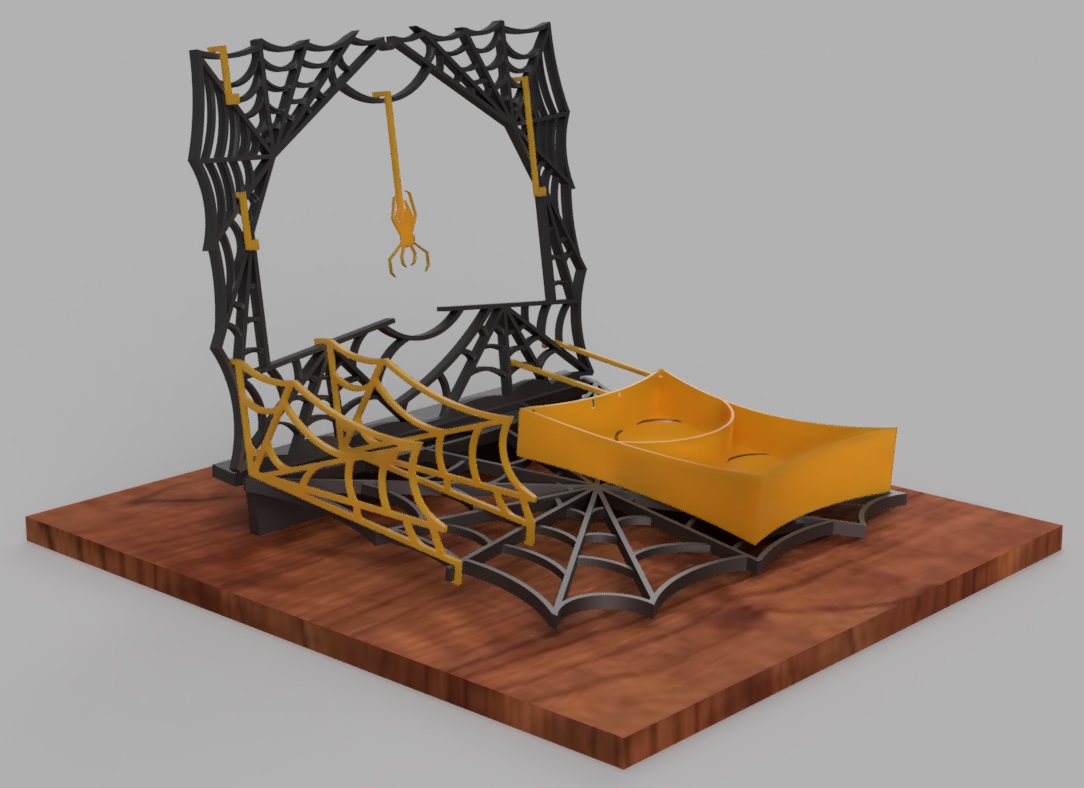 Catch all tray spider by Mateusz | Download free STL model | Printables.com