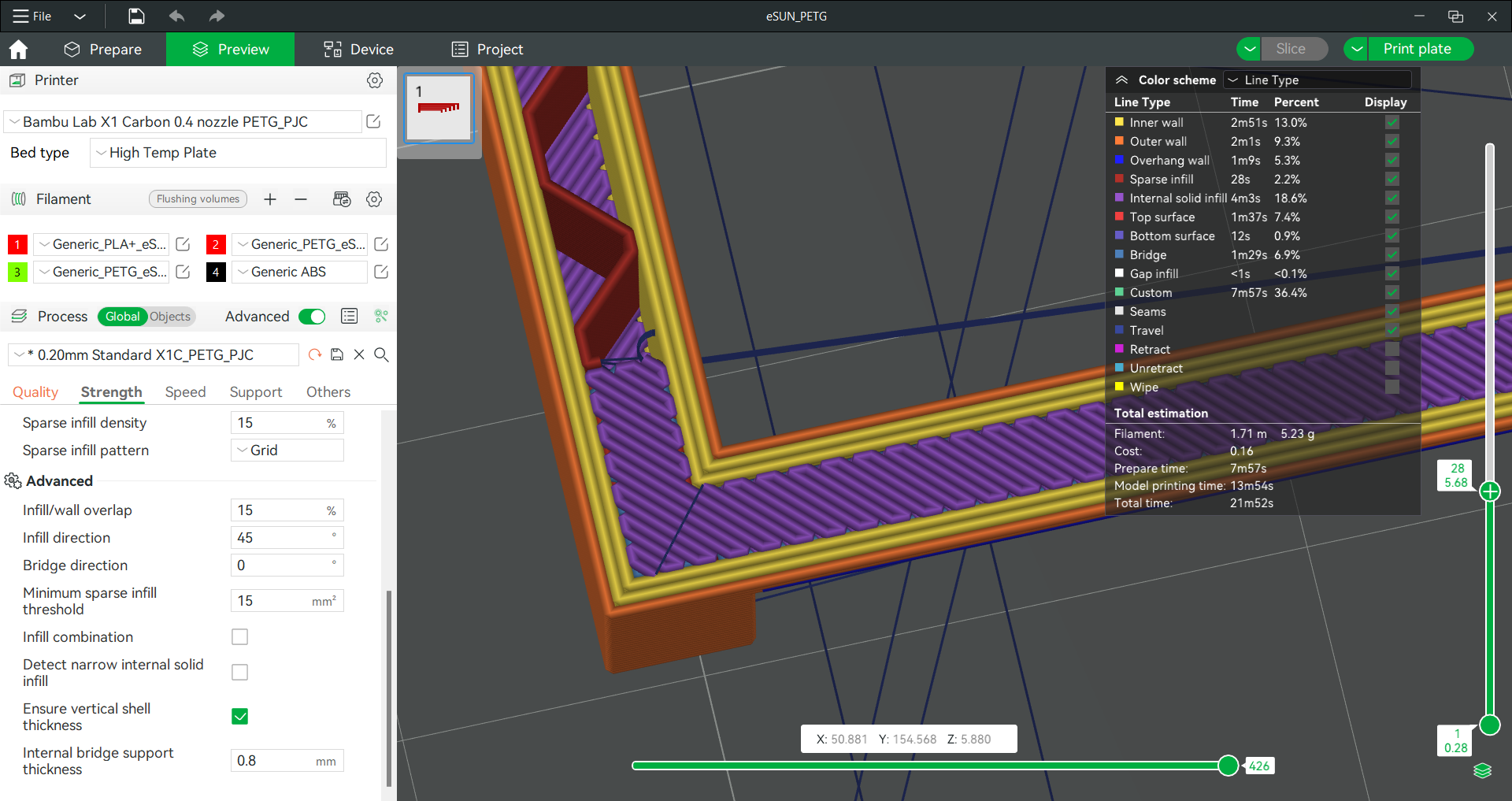Bambu Labs X1-C eSUN PETG Profile by PJC 3D Printing | Download free ...