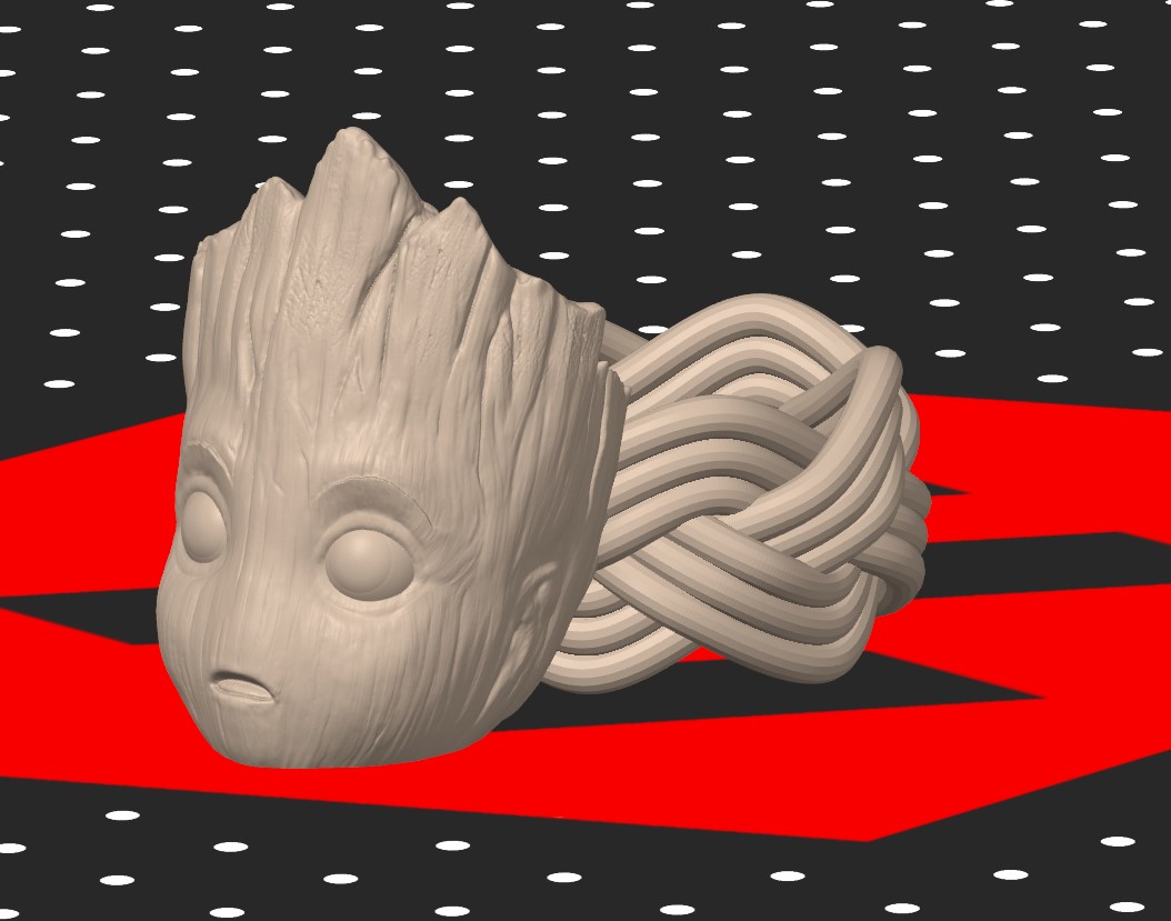 Groot Woggle / Neckerchief slide by AlienThePete | Download free STL ...