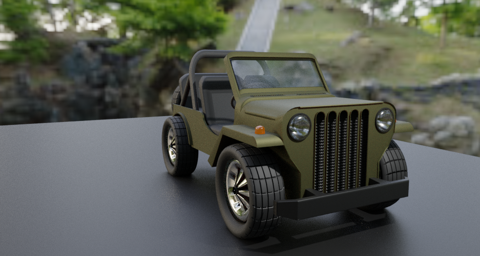Basic Jeep car model by Books | Download free STL model | Printables.com