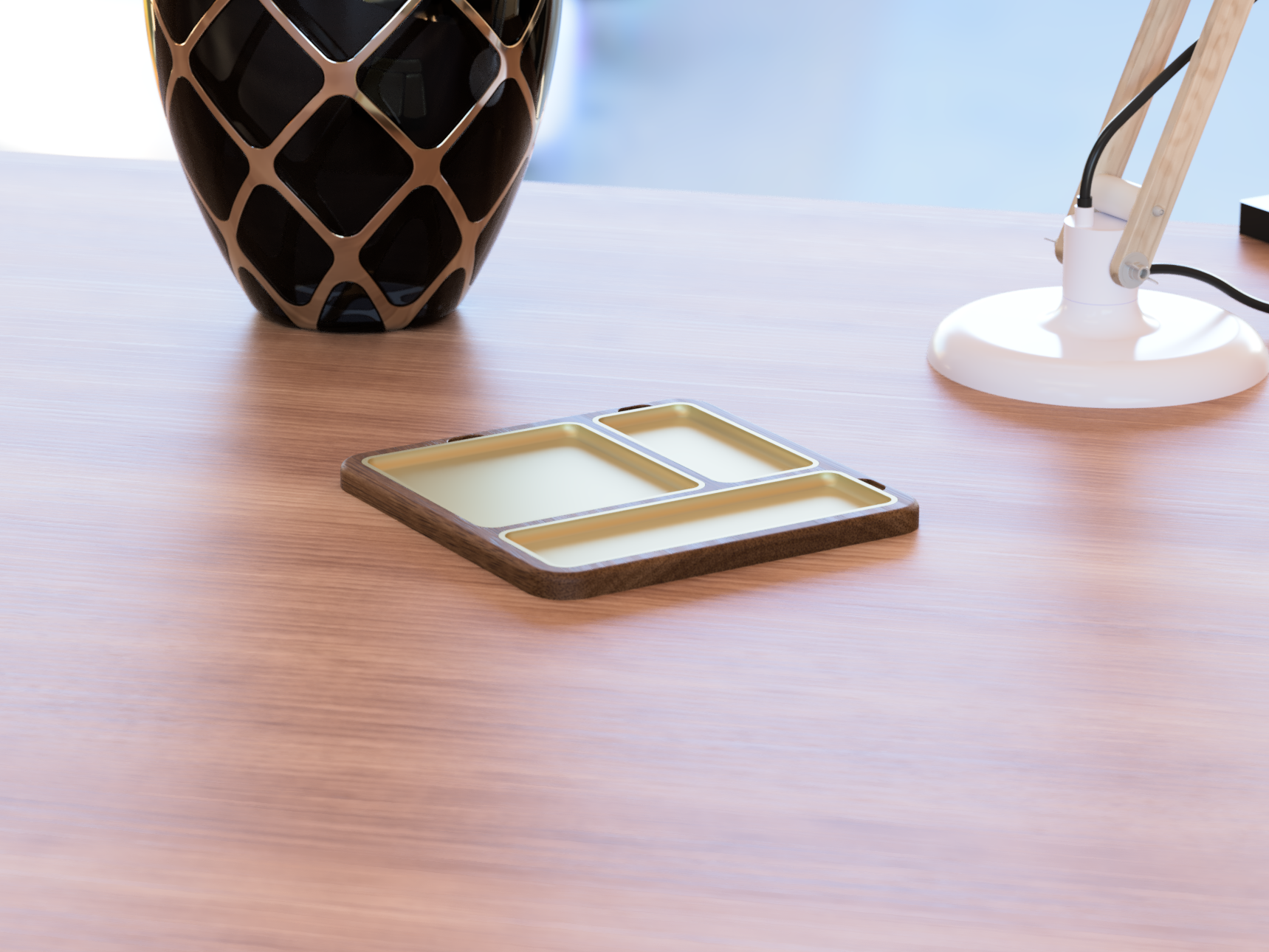 Catch all tray with removable compartments by PjotrStrog | Download ...