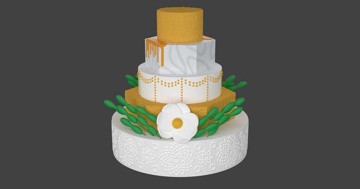 Wedding Cake by Books | Download free STL model | Printables.com