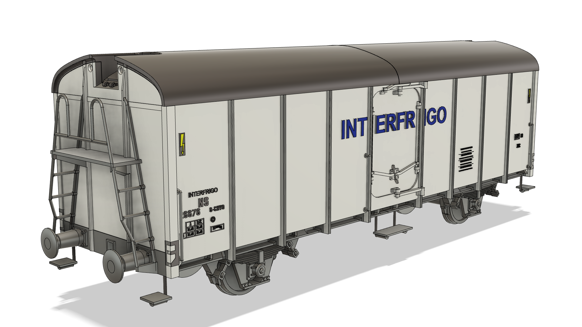 KOELWAGEN - NS S-Chvo “INTERFRIGO” / S.N.C.F. Ibes “STEF” - Gauge 1/1 ...