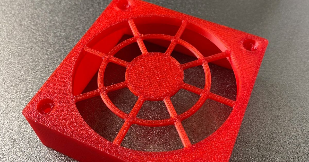 Fan cover for 80mm fan with and without mesh by floano | Download free ...