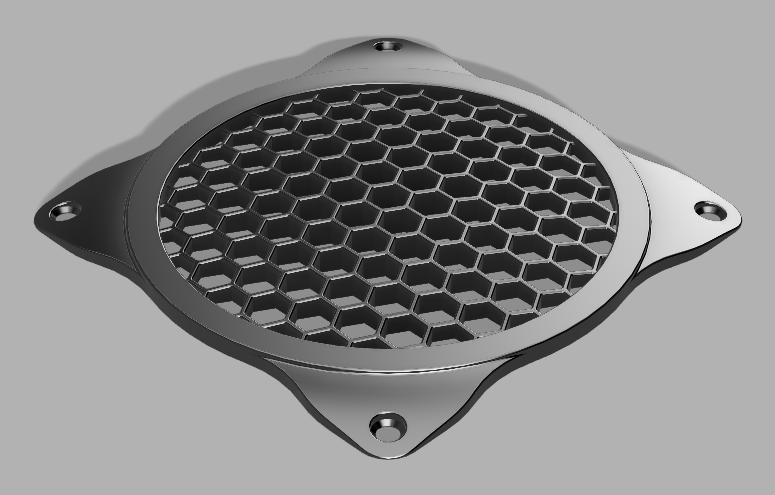 120mm hexagon fan grill by Michał Masłowski | Download free STL model ...