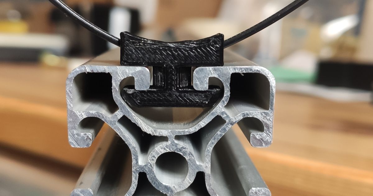 Extrusion Profile Cable Clip by deBoulanger | Download free STL model ...