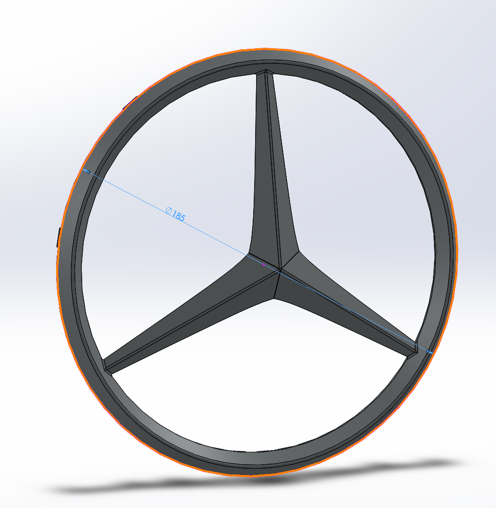 MERCEDES BENZ LOGO by xfalax | Download free STL model | Printables.com