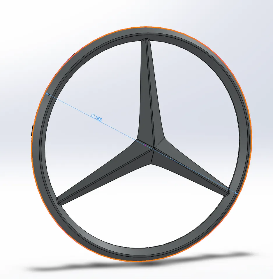 MERCEDES BENZ LOGO by xfalax | Download free STL model | Printables.com