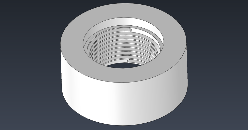Airsoft 14mm CCW thread cap by mladendeni | Download free STL model ...