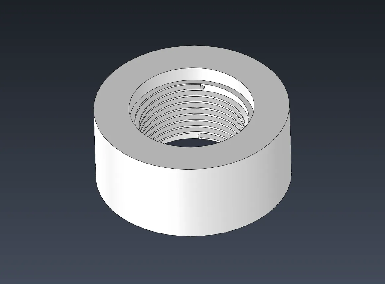 Airsoft 14mm CCW thread cap by mladendeni | Download free STL model ...