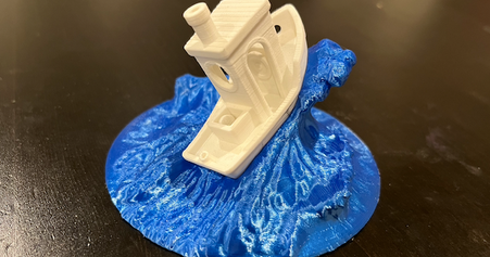 Benchy at Sea | Wave Display by nexnox by LlamaBot | Download free STL ...