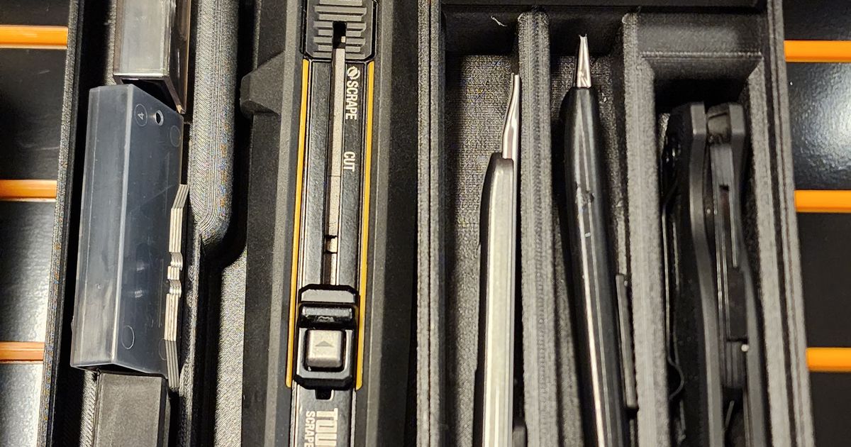 Gridfinity Utility Knife Trays by Doak | Download free STL model ...