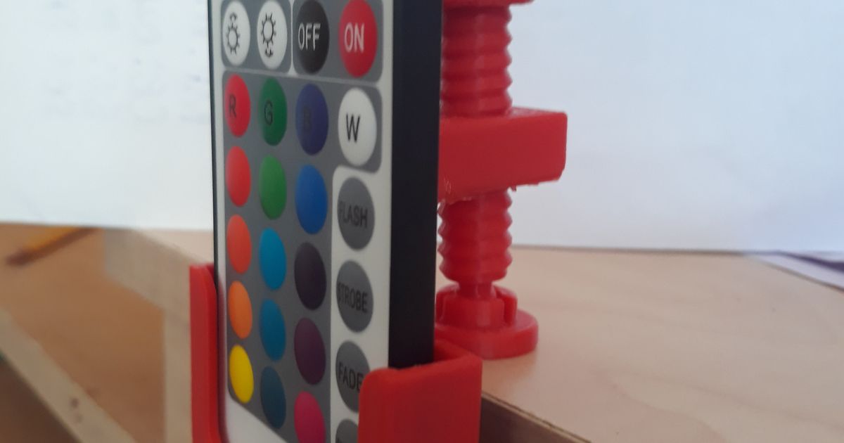 Led light remote holder clamp mount by Jerry | Download free STL model ...