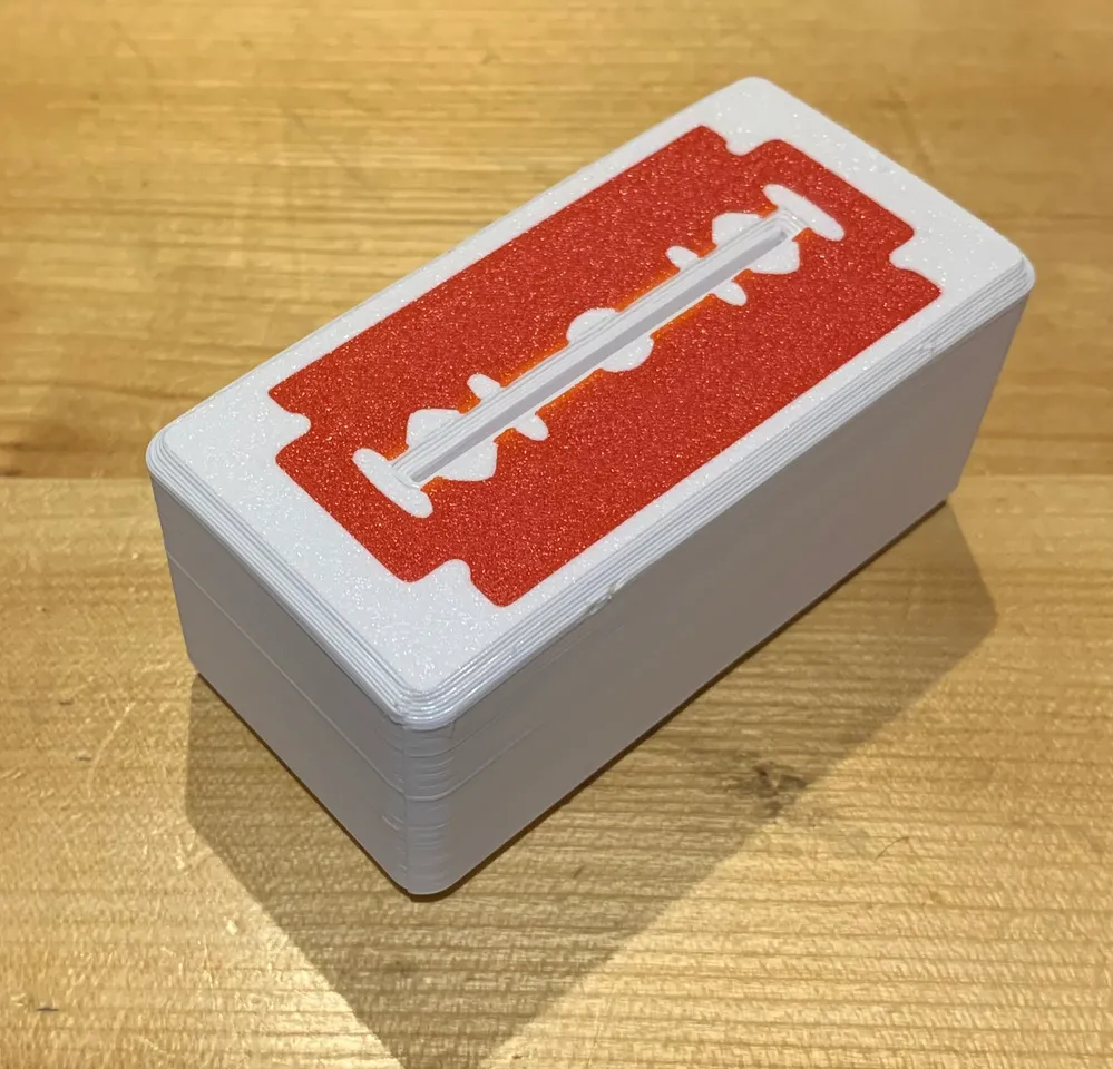 Gridfinity blade disposal box 2x1x{5, 6, 7, 8} by Kaspar Johannes ...