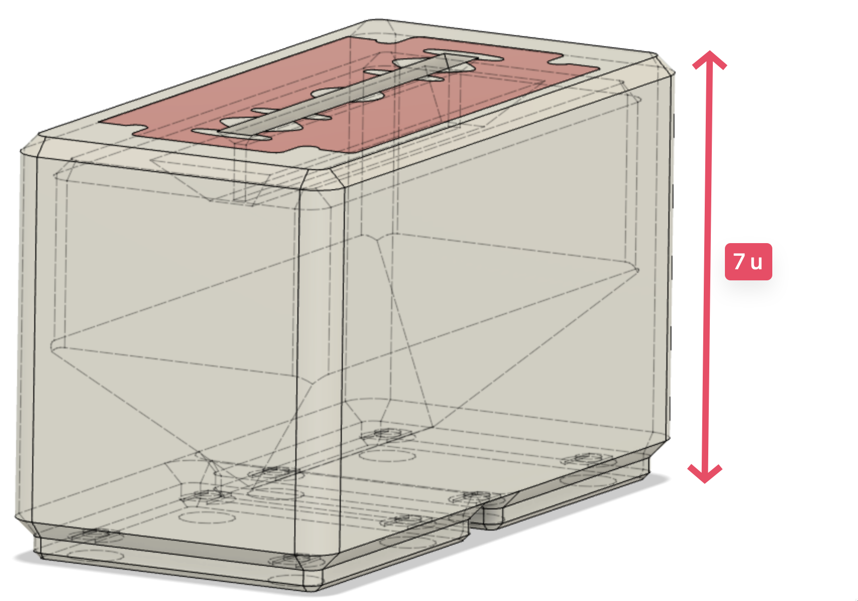 Gridfinity blade disposal box 2x1x{5, 6, 7, 8} par Kaspar Johannes ...