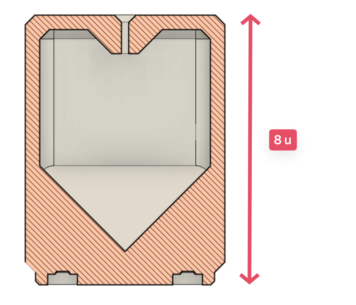 Gridfinity blade disposal box 2x1x{5, 6, 7, 8} par Kaspar Johannes ...