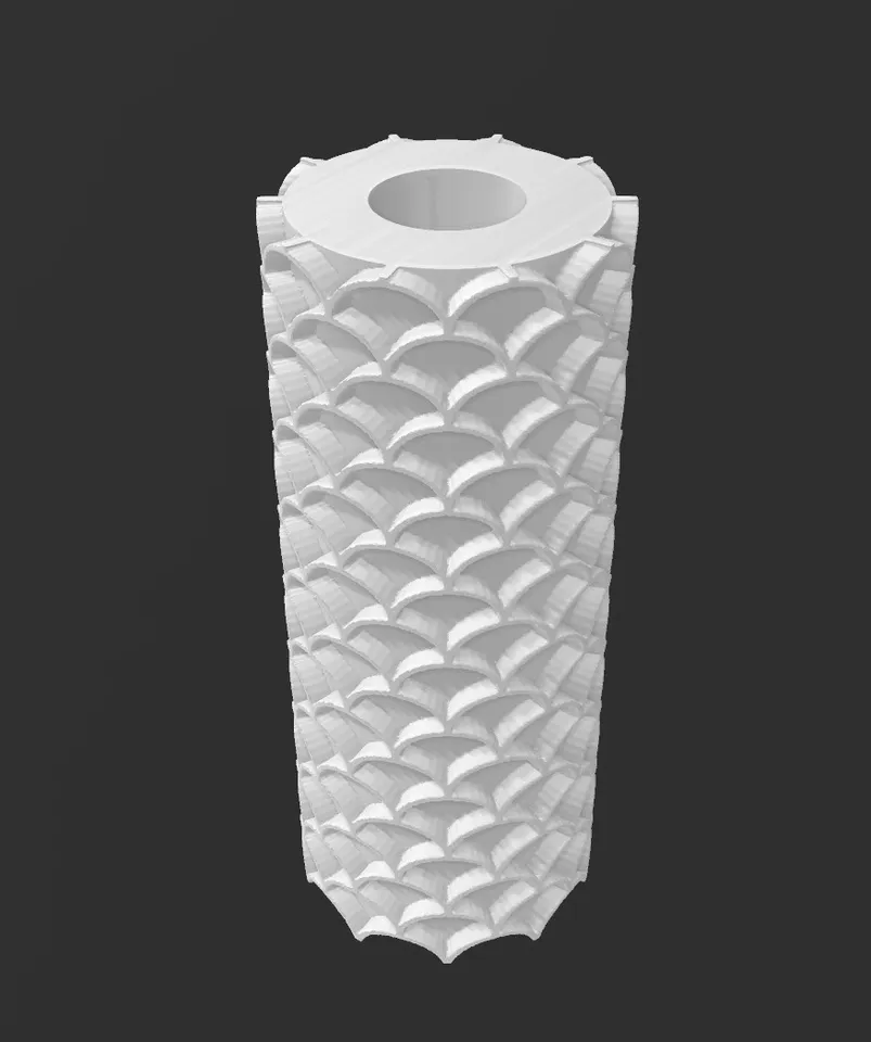 Textured Roll With Round Scale Pattern by Preischl 3D | Download free ...