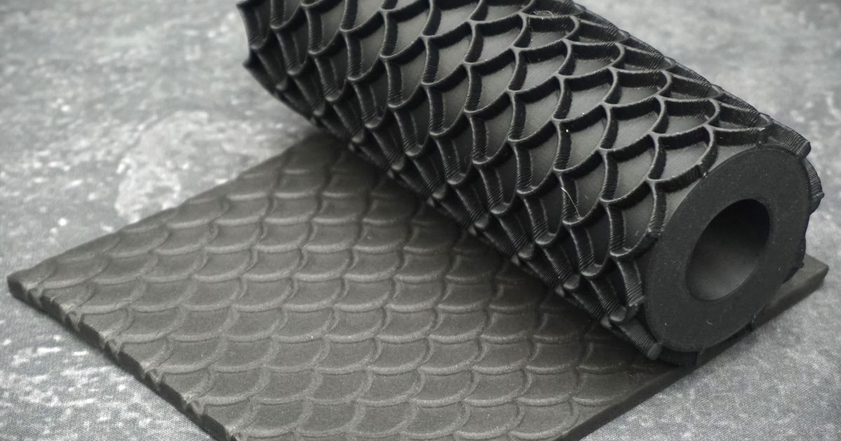 Textured Roll With Round Scale Pattern by Preischl 3D | Download free ...