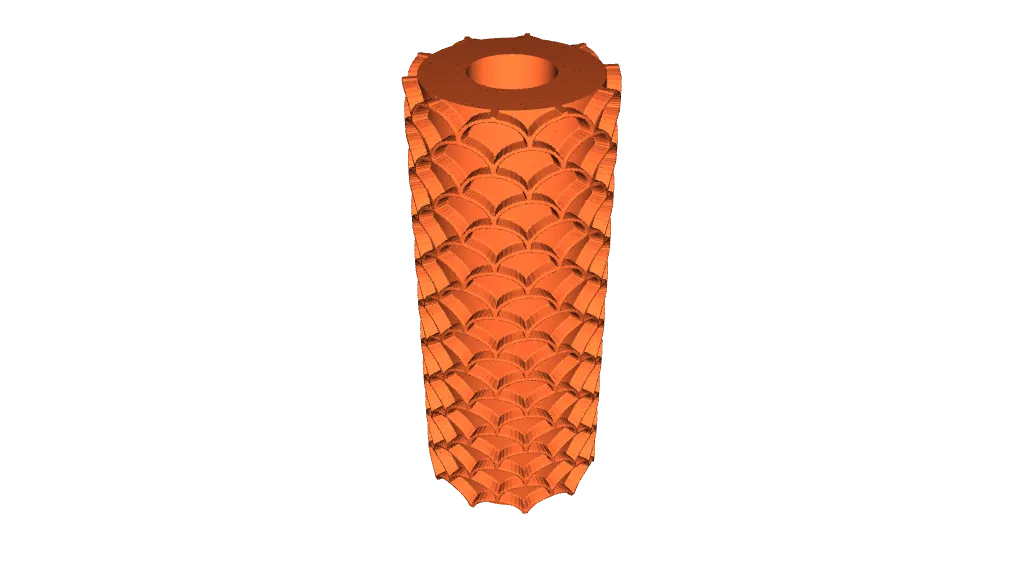 Textured Roll With Round Scale Pattern by Preischl 3D | Download free ...